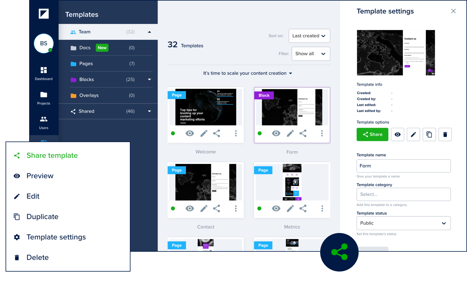 Foleon templating: Save, edit, customize and share your best designs